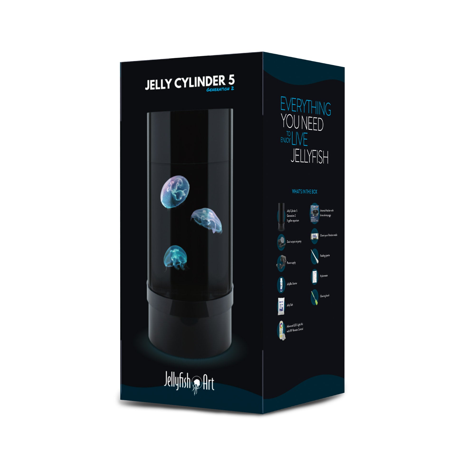*Upsized* - Jelly Cylinder 5 - Black (3 Lg. Jelly Kit) – Jellyfish Art