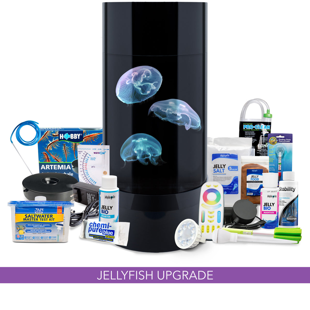 *Upsized* - Jelly Cylinder 5 - Black (3 Lg. Jelly Kit) – Jellyfish Art